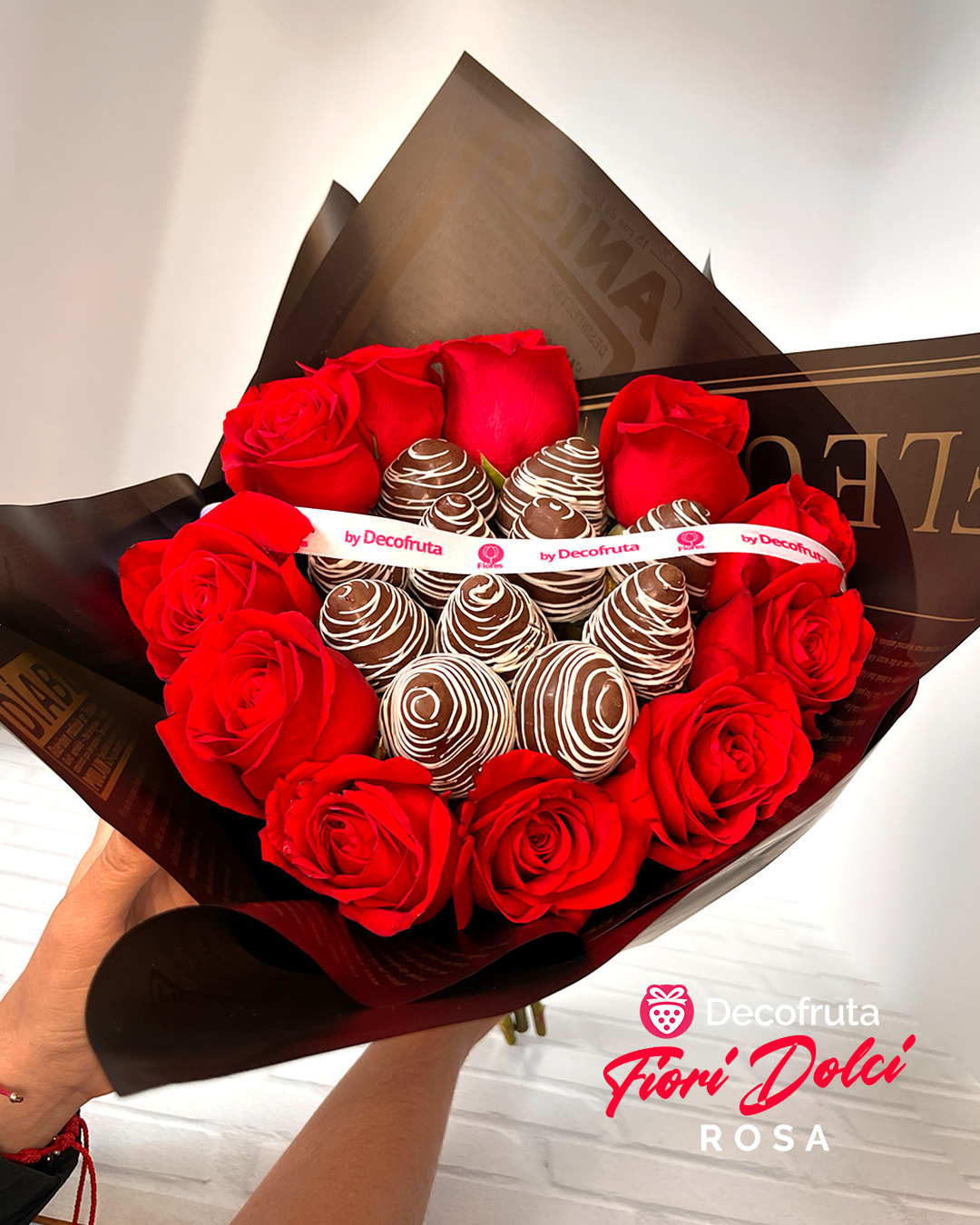 Fiori Dolci - fresas con chocolate - Decofruta